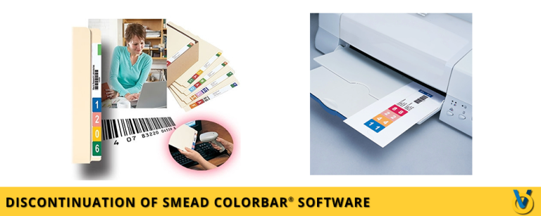 Discontinuation of Smead ColorBar Software - Vital Valt